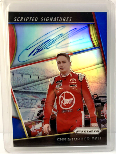 Christopher Bell 2018 Prizm Racing Scripted Signatures Autograph ...