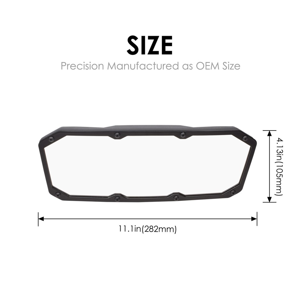 Adjustable Center Rear View Mirror For Can Am Defender HD5/HD8/Max HD10 ...