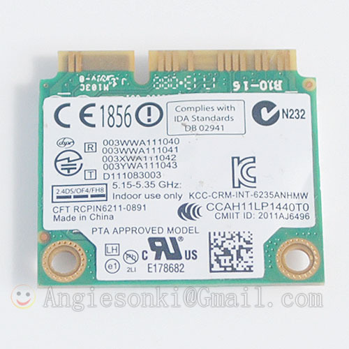 intel centrino advanced-n 6235ANHMW Wireless+ BLUETOOTH 4.0 WiFi ...