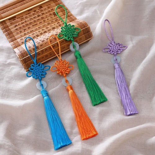 Peace Jade Tassel Pendants Handmade Silk Tassels Home Decor | eBay