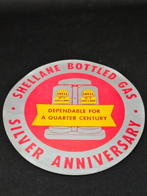 Vintage Shellane Bottled Gas - Silver Anniversary- Sticker P-150L ...