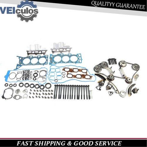 Head Gasket Bolts Timing Chain VVT Kit For 09-15 Chevrolet GMC Buick ...