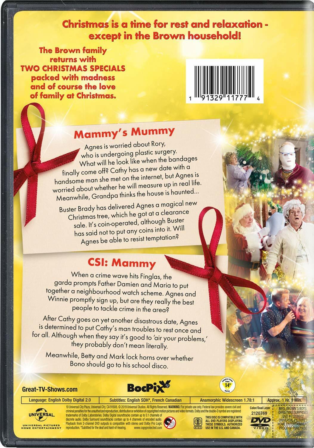 Mrs. Brown's Boys CHRISTMAS SURPRISES C.S.I. Mammy's Mummy REGION 1 USA ...