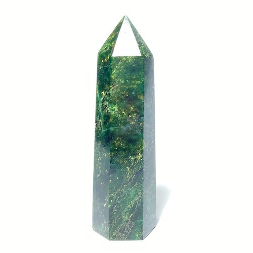 81g Natural Green Emerald Gemstone Carving Verdite Point Healing ...