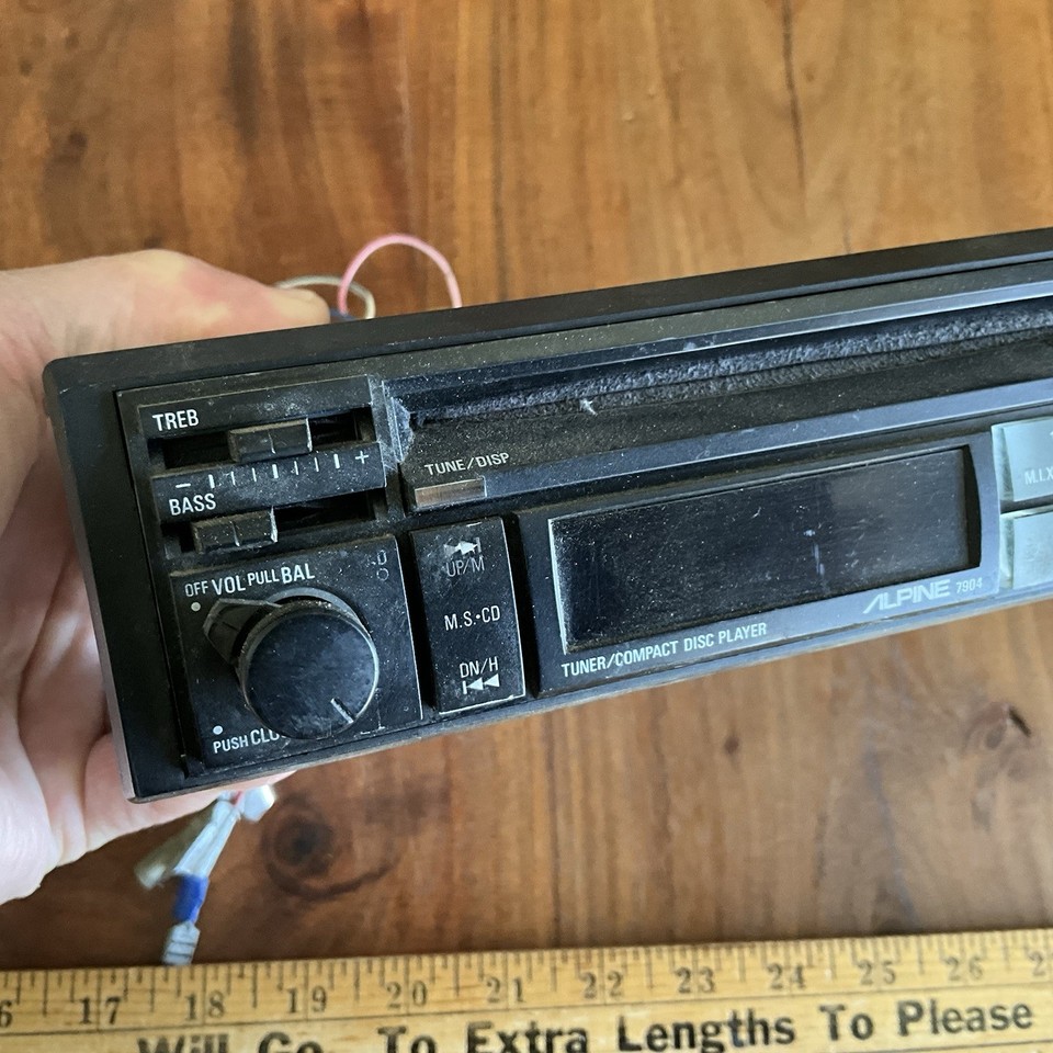 Vintage Alpine 7904 AM/FM/CD car stereo Ferrari Lambo BMW | eBay