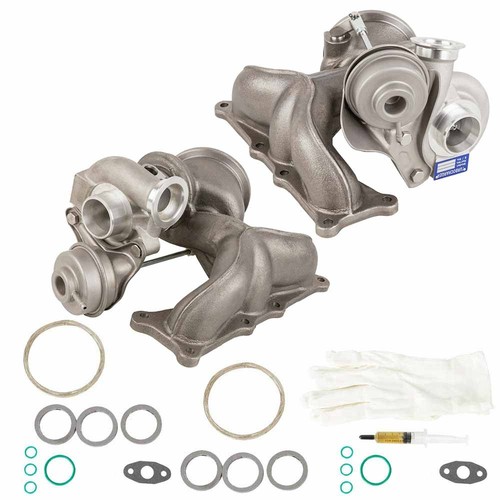 For BMW 1M 135i 335i & Z4 New Pair Turbo Kit With Turbocharger Gaskets ...