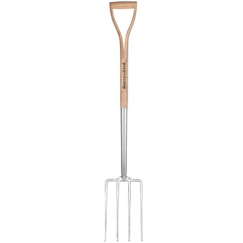 Garden Digging Fork, 37.4" Stainless Steel Garden Spading Fork with D ...