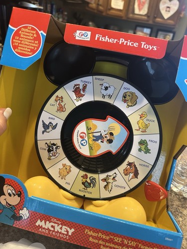 Fisher Price Mickey & friends See n Say Farmer Mickey Mouse Says New 12 ...