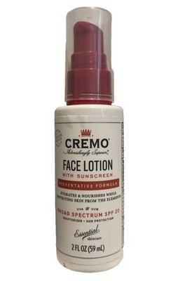 ESSENTIAL SKINCARE CREMO COMPANY Face Lotion with Sunscreen 2oz- NEW W ...