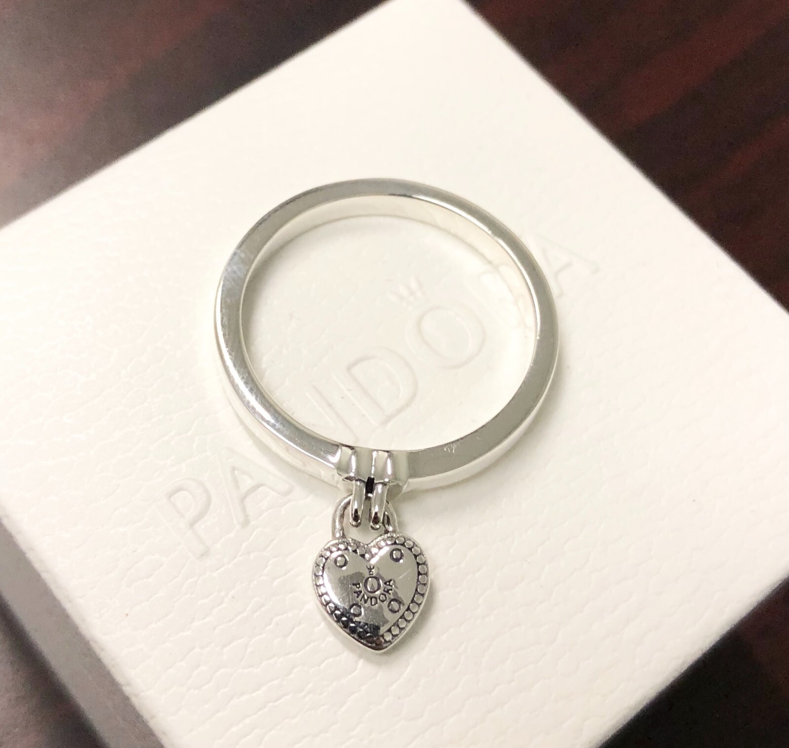 Pandora Love Lock Ring #196571 +HINGED BOX +POLISH CLOTH +Tag ~Choose ...