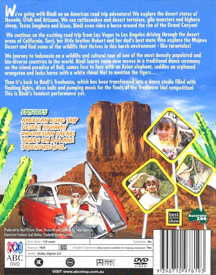 Bindi The Jungle Girl-Road Trip (DVD, 2009) Irwin Crocodile Hunter ...