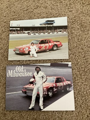 Lot Of 2 Vintage Tim Richmond #27 NASCAR Original Postcards | eBay