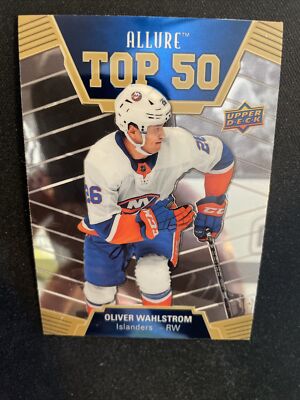 19-20 UD Allure Hockey Rookie Top 50 T50-32 Oliver Wahlstrom | eBay