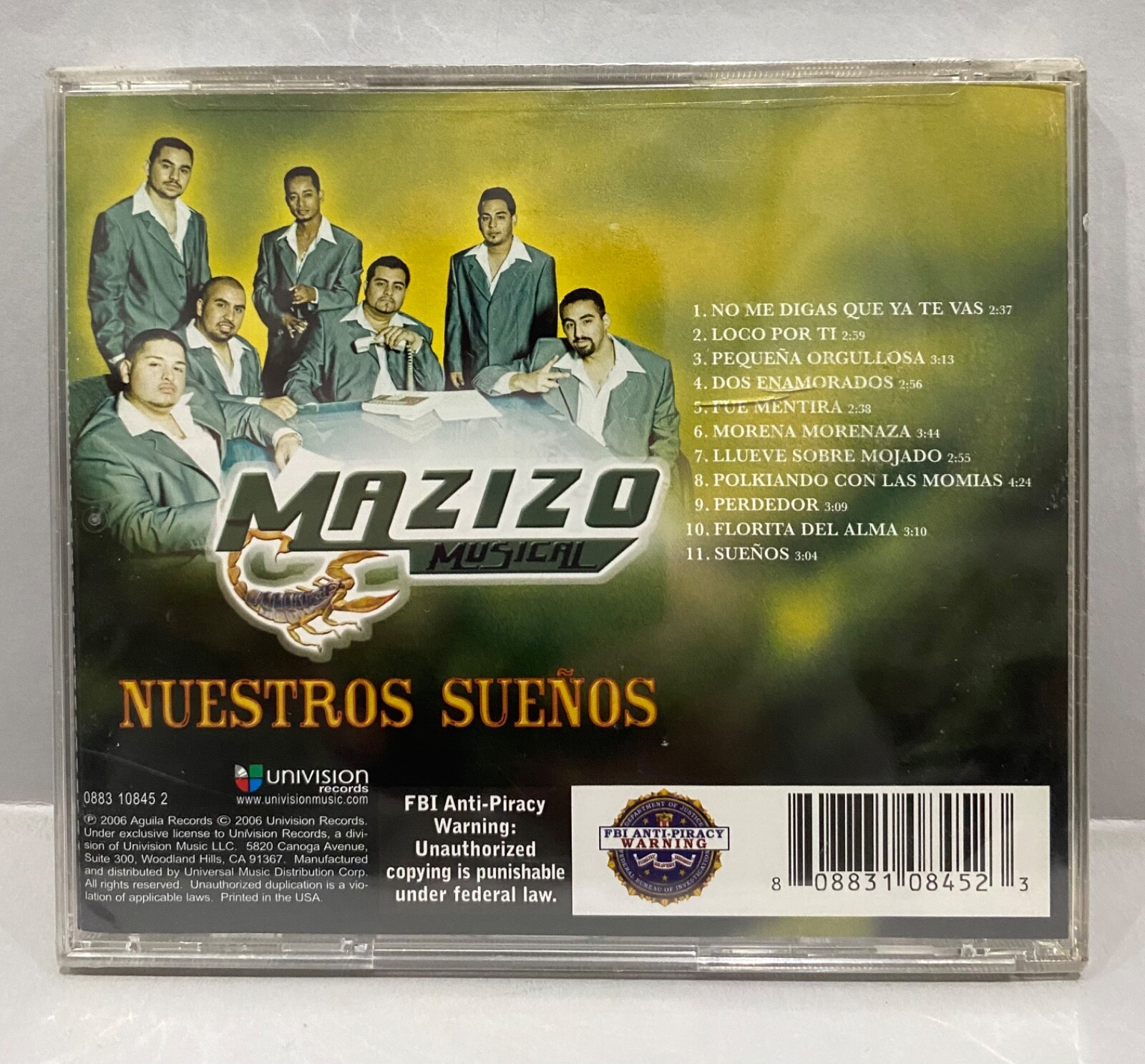 Nuestros Suenos by Mazizo Musical (CD, Jun-2006, Univision Records) for ...