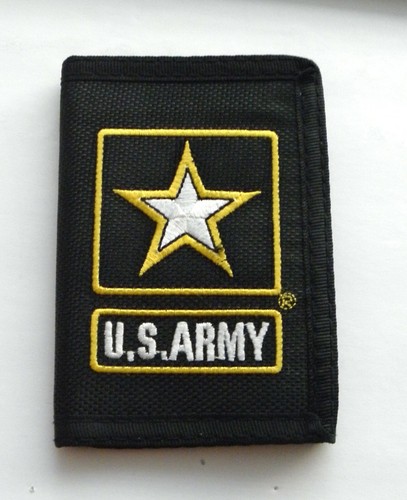 US ARMY MILITARY EMBROIDERED WALLET TRI-FOLD HEAVY DUTY HOOK | eBay