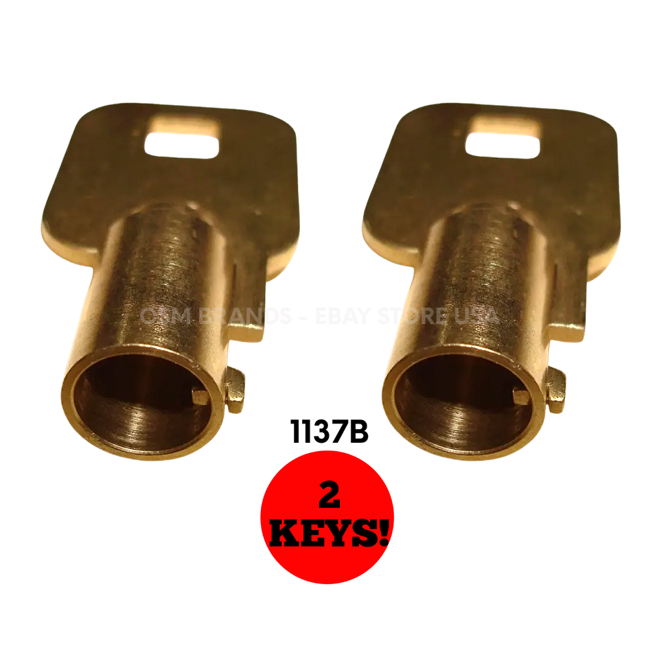 Buell Harley Davidson Ilco Tubular BRASS Barrel Key Blanks 2 PACK 1137B ...