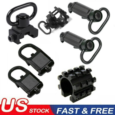 Tactical Quick Detach Buckle Rifle Sling Swivel QD Mount Adapter for ...