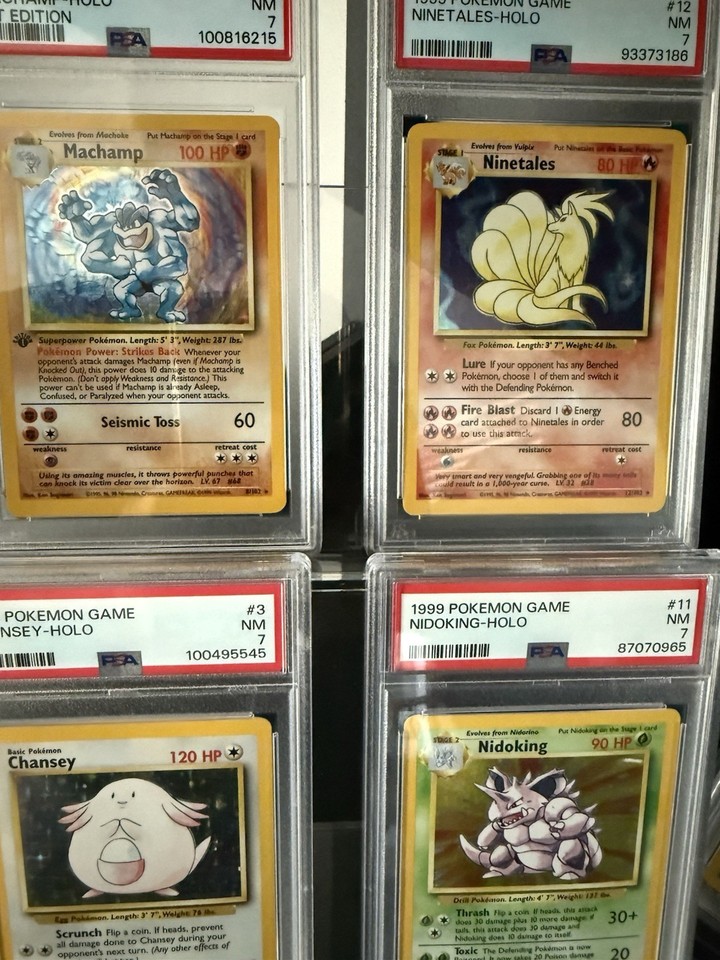 Pokemon Complete Base Set Holo Collection In Psa Graded 7 (16 Holos) | eBay
