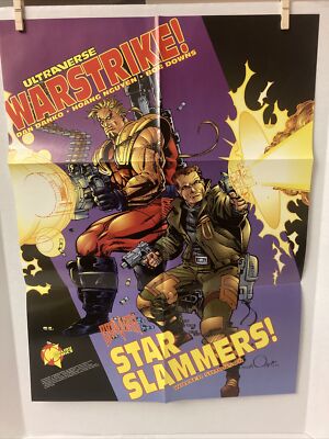 VINTAGE 1994 Promo Poster ULTRAVERSE 18x24 WARSTRIKE SIMONSON MALIBU ...