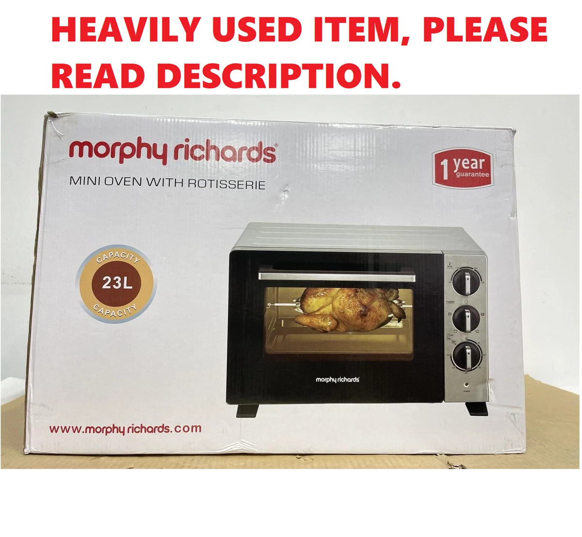 Morphy Richards 23l Rotisserie Mini Oven Manual Online | emergencydentistry.com