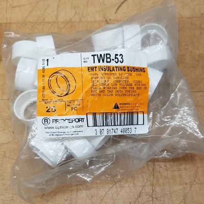 Bridgeport TWB-53 EMT Insulating Bushing, 1" - NEW | eBay