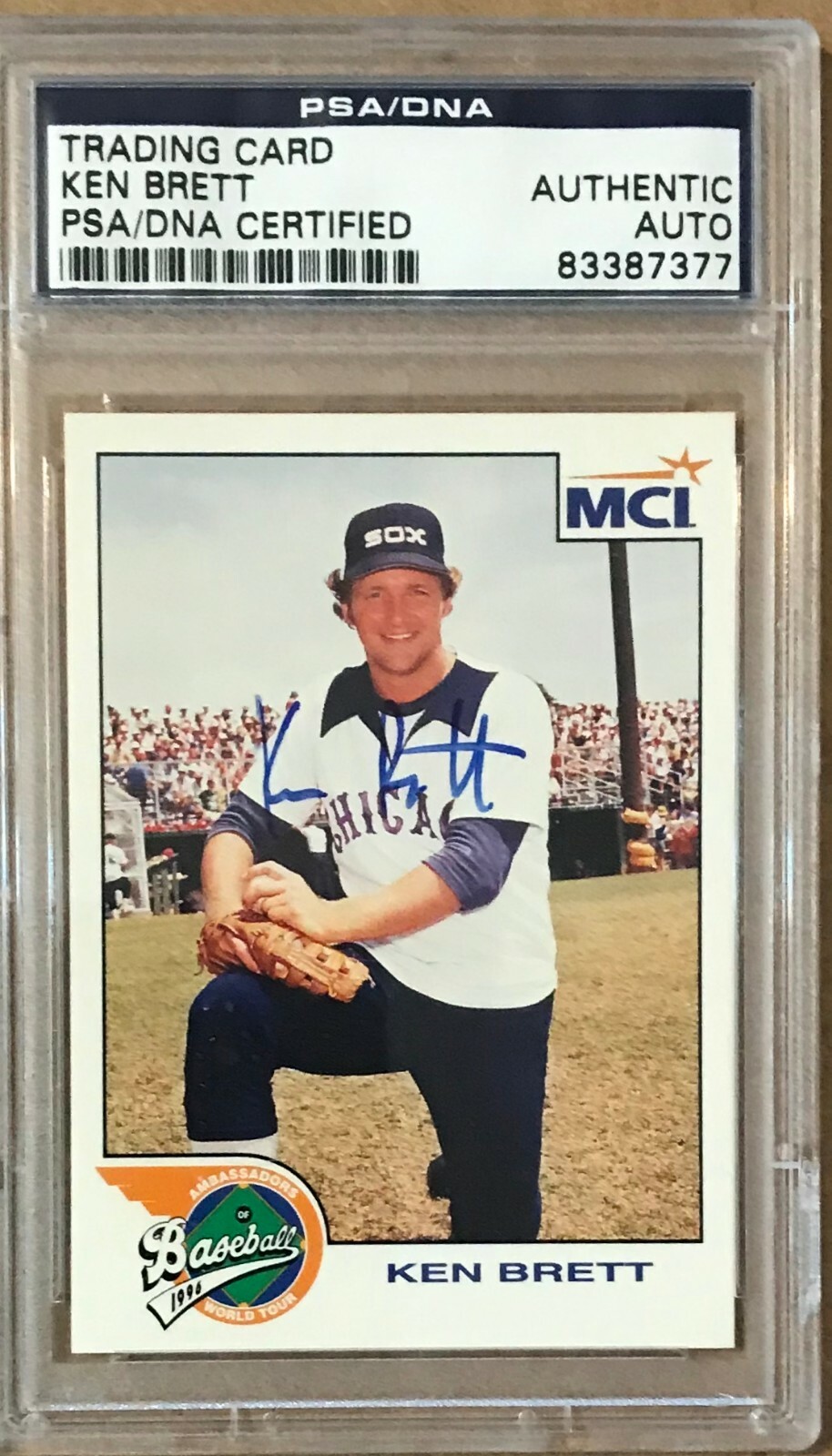 1996 MLBPA KEN BRETT SIGNED CARD AUTO AUTOGRAPH PSA/DNA D. 2003 | eBay