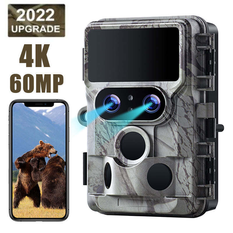 Campark 4K Dual Lens Trail Camera Hunting Game 60MP - Grey (TC06) for ...