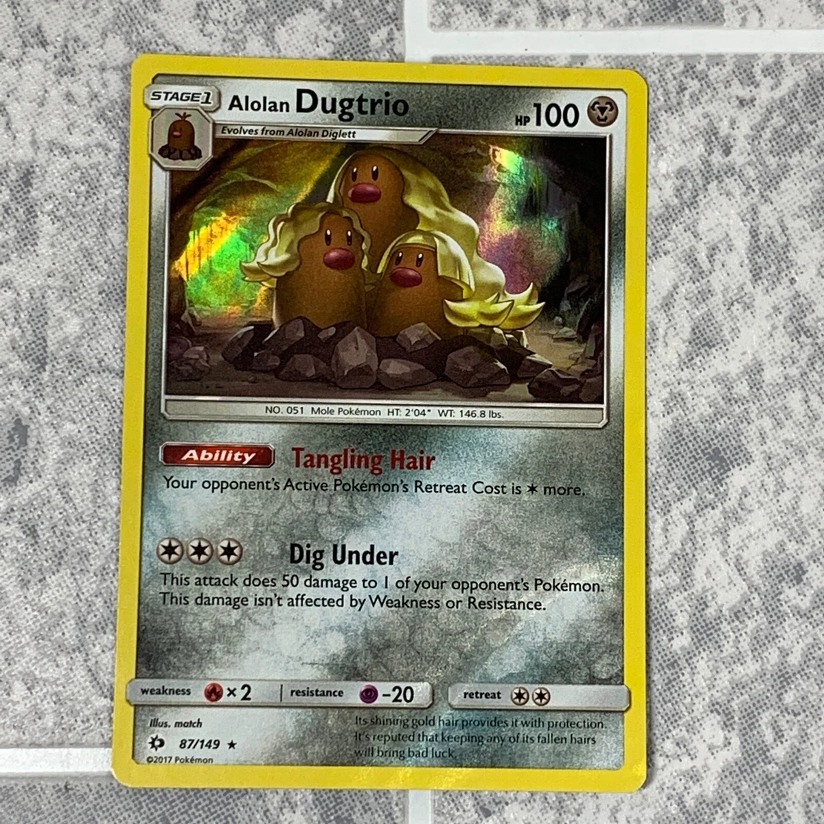 Dugtrio Pokemon Card