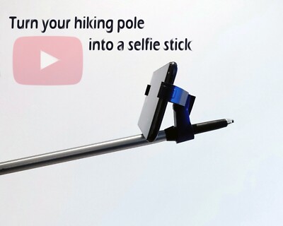 Backpacking Trekking Pole Phone Mount turns any hiking pole into a ...