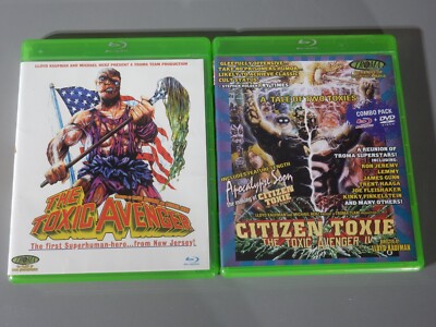 THE TOXIC AVENGER AND CITIZEN , TOXIC AVENGER IV BLU-RAY SET TROMA ...