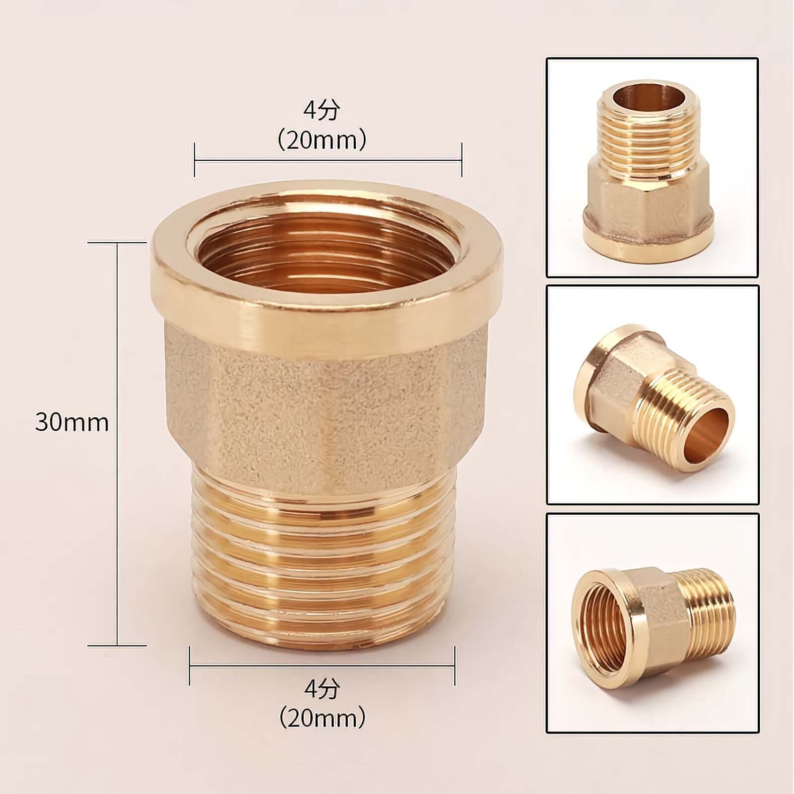 MESSING FITTING Gewindefittings Muffe Winkel T-stück Doppelnippel 1/2 ...