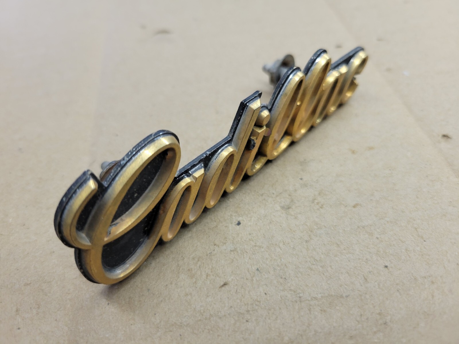 Cadillac OEM 1985-1992 DeVille Eldorado Gold Front Grille Emblem Badge ...