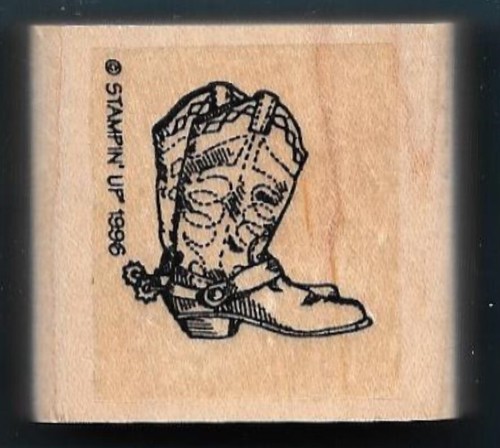 COWBOY BOOT SPUR STRAP Rodeo Country Ranch Stampin Up! Happy Trails ...