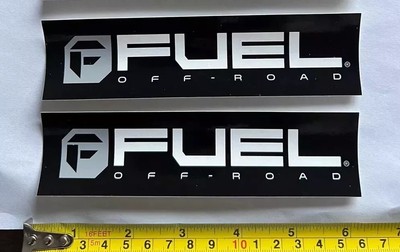 2 FUEL WHEELS decals stickers racing offroad utv overland adventure atv ...