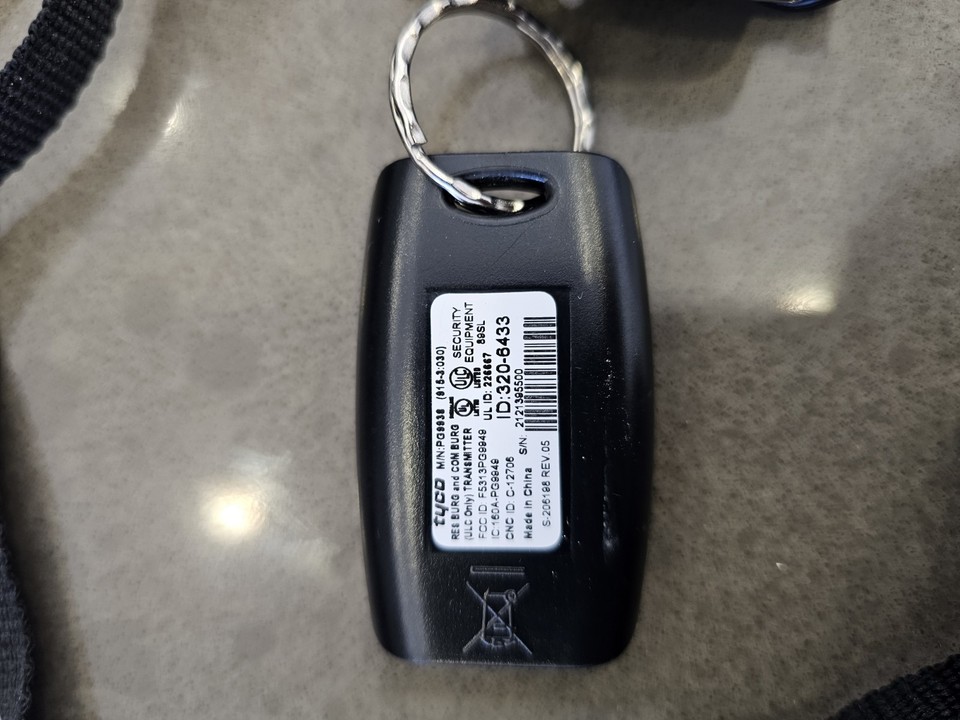 DSC Wireless Security Panic Key Remote, 1 Button Long Battery Life ...