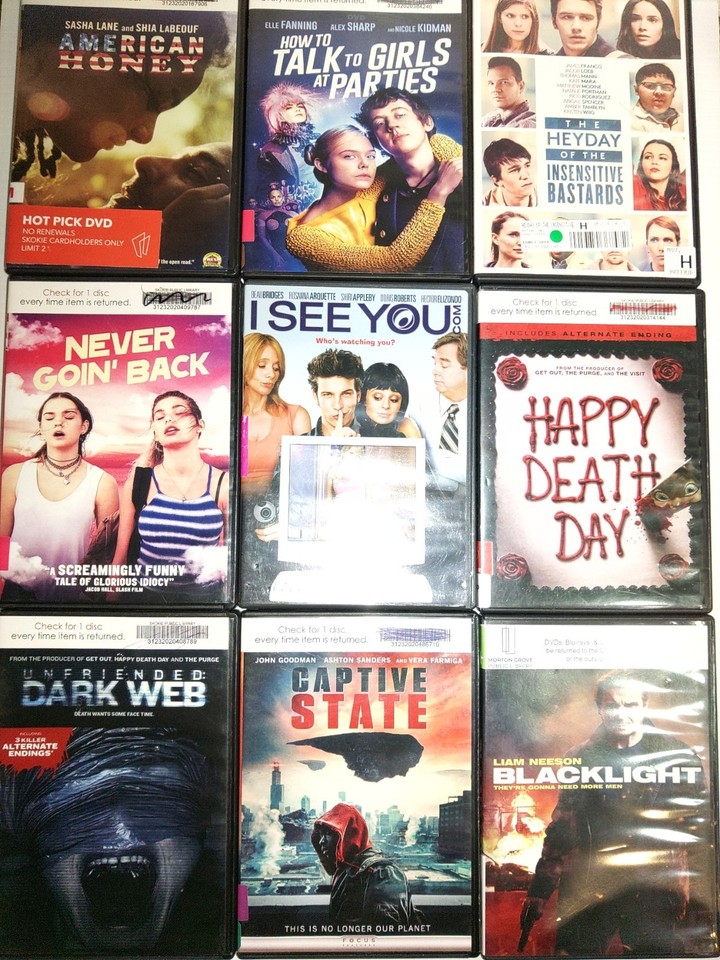 Huge DVD Movie Lot Ex-Library With Cases You Get The DVDs In The ...