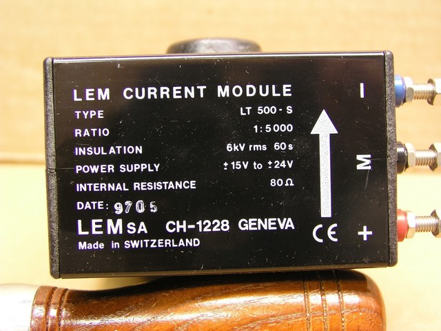 LEM Current Module Type LT 500-s Ratio 1 5000 for sale online | eBay