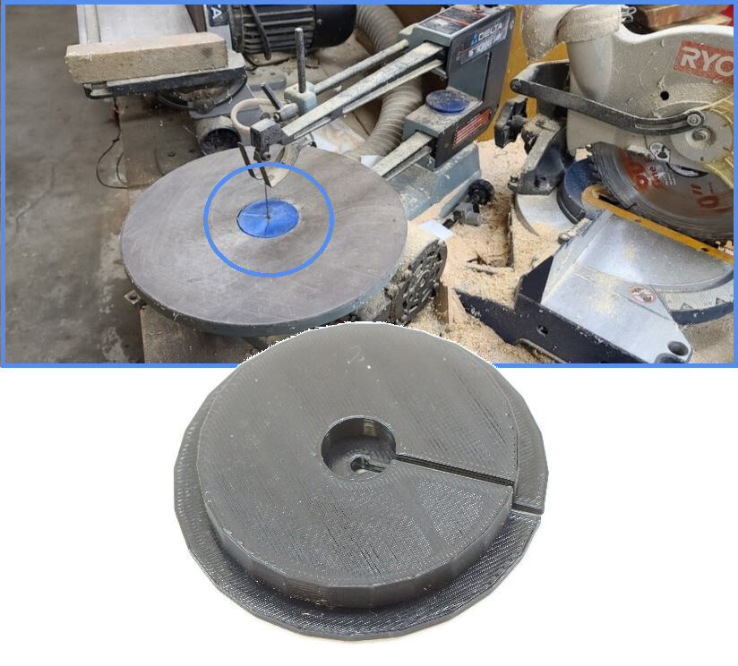 Scroll saw Table Insert for Delta 40-530 model & others - 2.6" & 2.2 ...