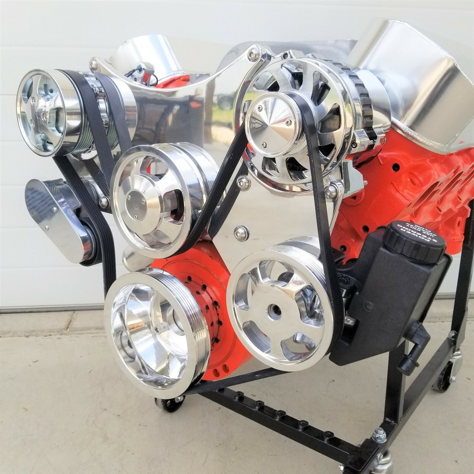 Big Block Chevy Serpentine Kit Front Drive System Polished BBC 396 427 ...