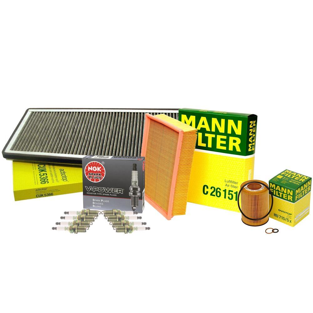 Mann Filters & 8 NGK Spark Plugs Kit for BMW X5 E53 4.4i V8 2004-2006 ...