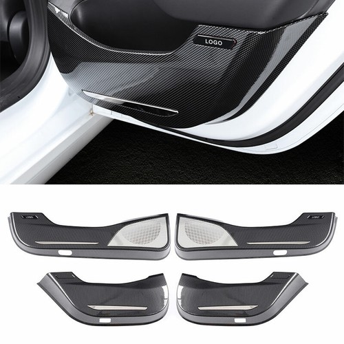 For 2017-2021 Tesla Model ABS carbon fiber inner door kick protection ...