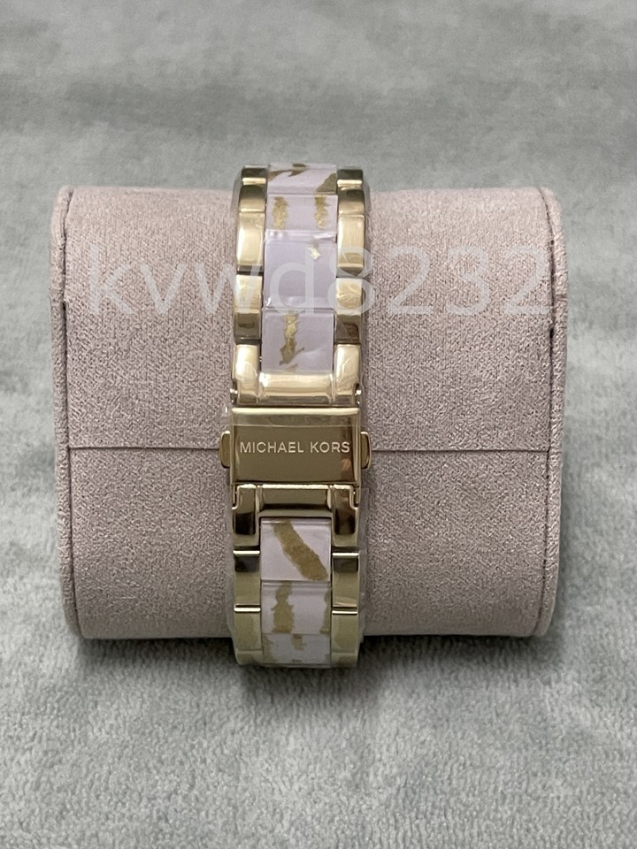 Michael Kors MK6157 Wren 42mm Gold Tone Crystal Chronograph Quartz ...