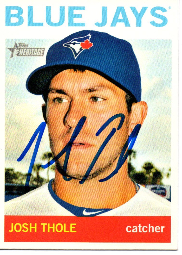 Josh Thole Toronto Blue Jays 2013 Topps Heritage Signed Card | eBay