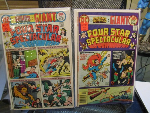 Four Star Spectacular Giant #1 4 & 6 DC Comics Lot 1976 Superboy Flash ...