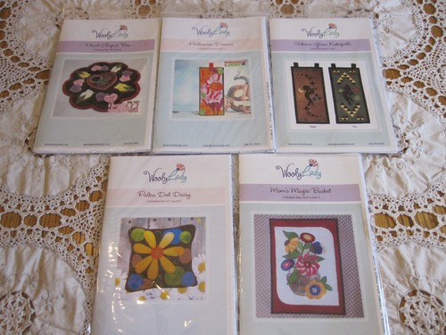 Lot of 5 WOOLY LADY Wool Felt Patterns New & Unused | eBay