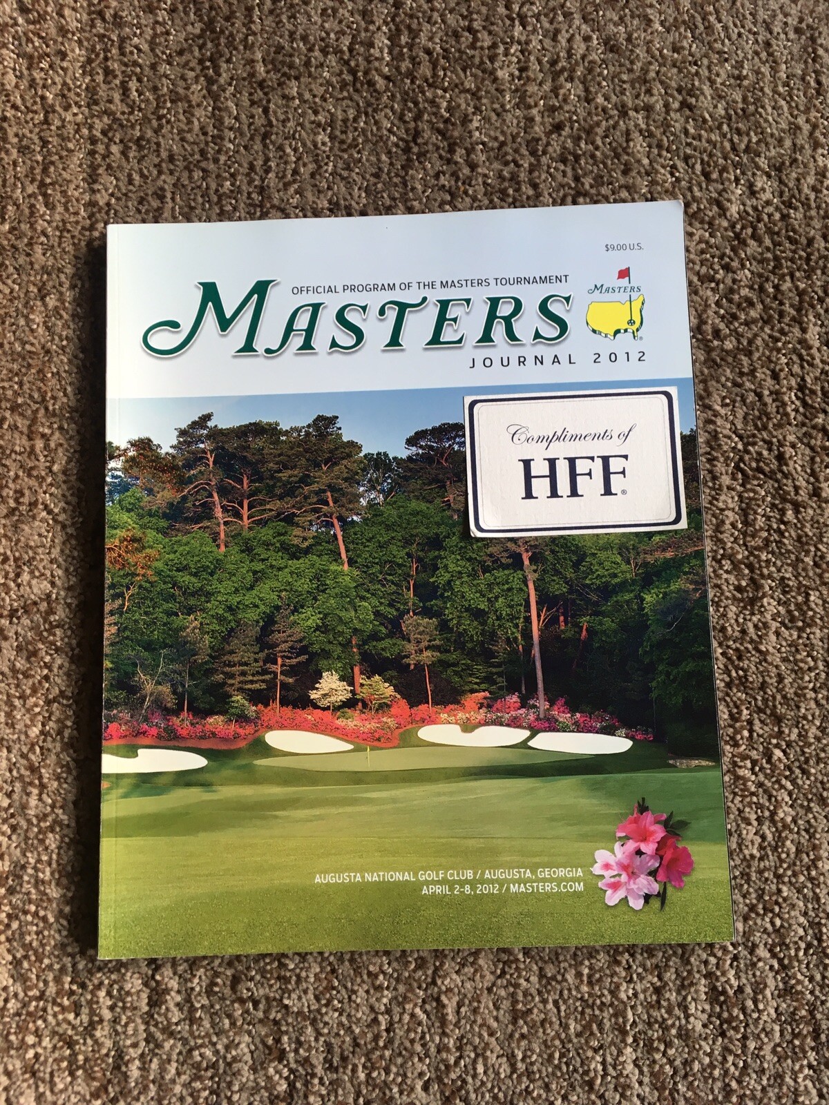 MASTERS JOURNAL 2012 (OFFICIAL PROGRAM OF THE MASTERS TOURNAMENT) | eBay