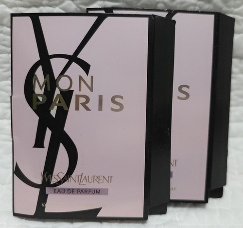 YSL YVES SAINT LAURENT MON PARIS EDT 1.2ml .04oz x 2 PERFUME SPRAY ...