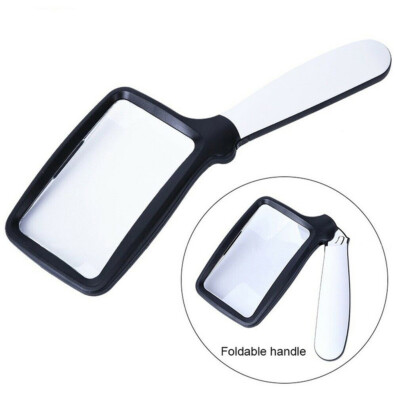 3X Handheld Magnifier with 5LED Lighted Reading Magnifying Book Glass ...