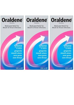 Oraldene Antibacterial Mouthwash 200ml x 3 3574661475301 | eBay