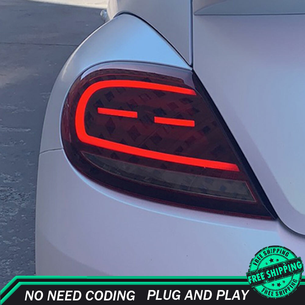 2012-2019 VW Beetle LED Tail Light Assembly Left & Right Red | Clear ...